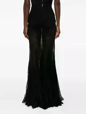 David Koma Semi-sheer Flared Skirt