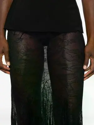 David Koma Semi-sheer Flared Skirt