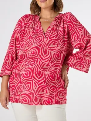 LIVE UNLIMITED Printed Blouse