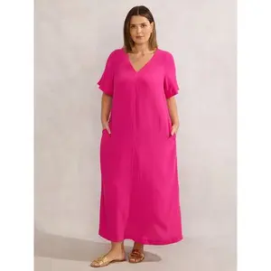 LIVE UNLIMITED V-neck Maxi Dress