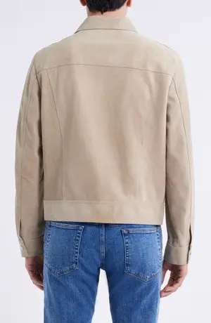 FRAME Suede Trucker Jacket
