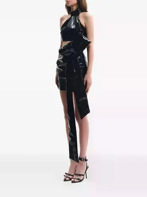 LIKA Bow-detail Draped Mini Skirt