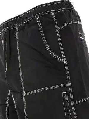 BRAIN DEAD Panelled Contrast-stitch Shorts