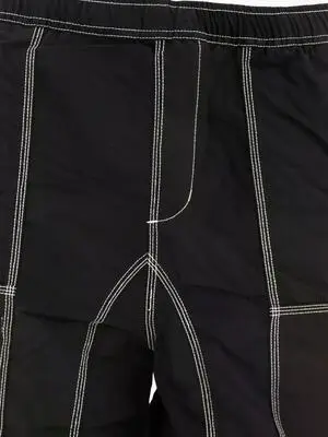 BRAIN DEAD Panelled Contrast-stitch Shorts
