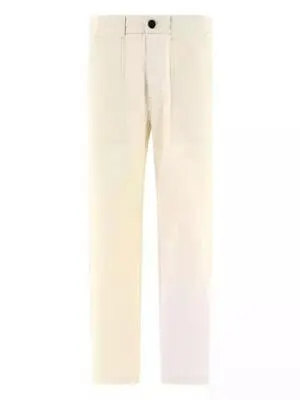 ANDBLUE Patch-pocket Trousers With Button Fly - Neutrals