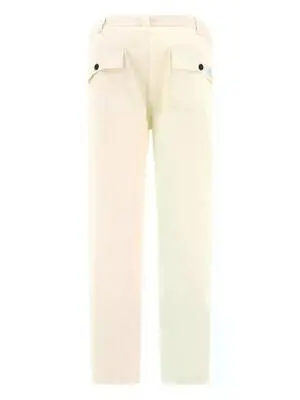 ANDBLUE Patch-pocket Trousers With Button Fly - Neutrals