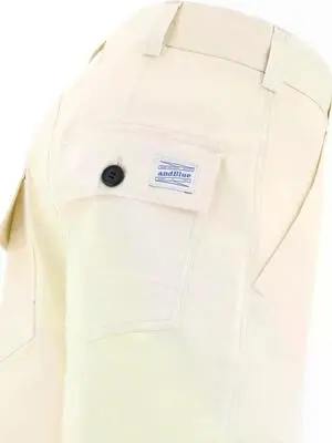 ANDBLUE Patch-pocket Trousers With Button Fly - Neutrals
