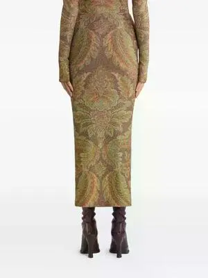 Etro Paisley Pattern Midi Skirt