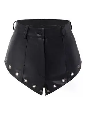 LIKA Lace-up Eyelet Shorts - Black