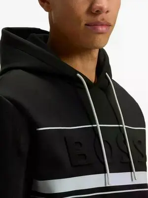BOSS Logo-embossed Hoodie