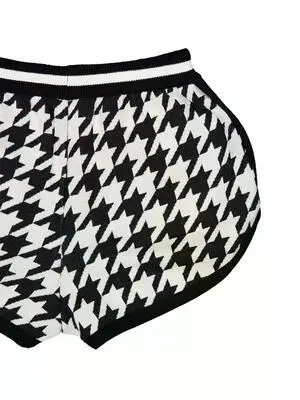 Balmain Houndstooth Knit Shorts