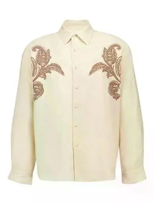 Commas Paisley-embroidered Long-sleeve Shirt