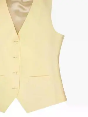 PAULA Button-up Linen Vest