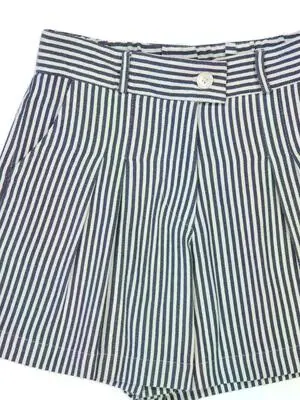 PAULA Striped Shorts - Blue