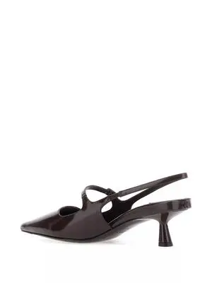 JIMMY CHOO 45mm Didi Slingback Pointed-toe Pumps - Brown