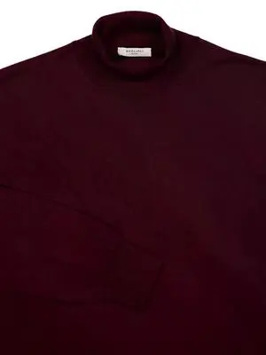 Boglioli Virgin Wool High Neck Sweater - Red
