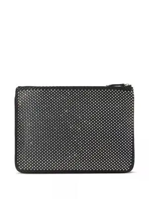 JIMMY CHOO Diamond Crystal-embellished Zip Pouch