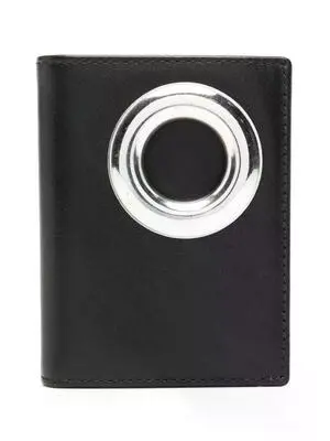 Comme Des Garçons Eyelet-detail Bi-fold Wallet - Black