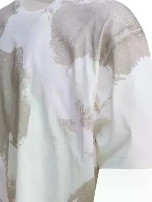 Alexander McQueen Skull-print Cotton T-shirt - Neutrals