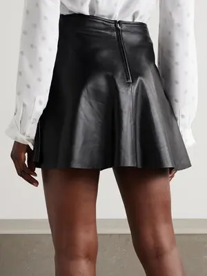 HAIKURE Minnie Leather Mini Skirt