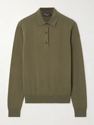 Loro Piana Cotton Polo Shirt - Green