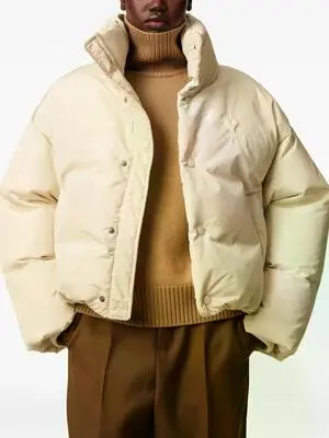 AMI Paris De Coeur Taffeta Jacket - Neutrals