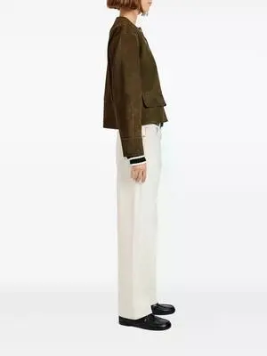 Proenza Schouler White Label Button-front Suede Jacket