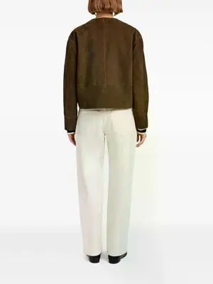 Proenza Schouler White Label Button-front Suede Jacket
