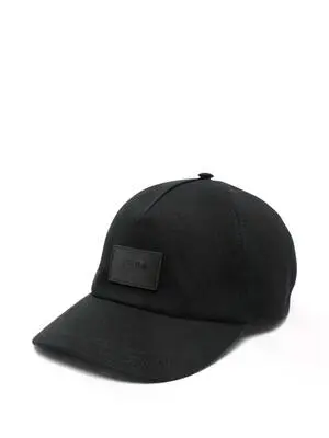 Fendi Logo Plaque Baseball Cap - Black