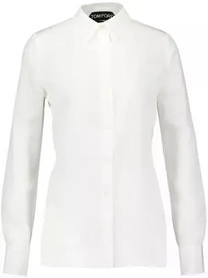 TOM FORD Long-sleeved Satin-weave Shirt