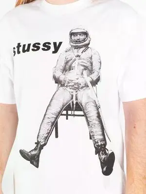 StÜssy Astronaut-print T-shirt - White