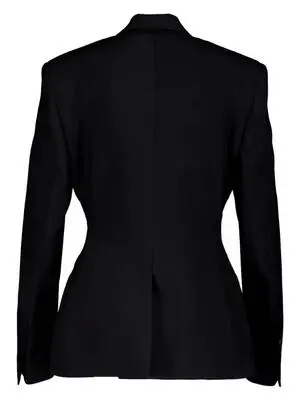 TOM FORD Double-breasted Wool-silk Blend Blazer