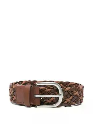Paul Smith Braided Leather Belt - Brown