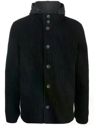 Herno Padded-hood Knit Jacket