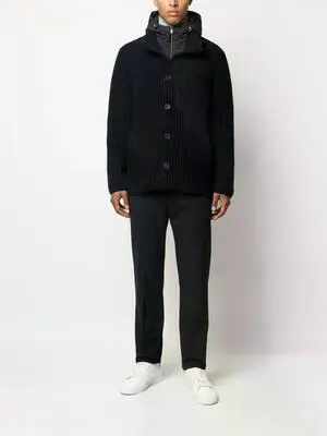 Herno Padded-hood Knit Jacket