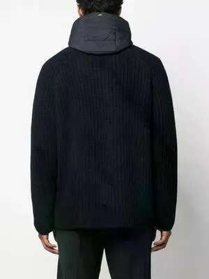 Herno Padded-hood Knit Jacket