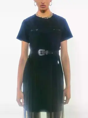 Andersson Bell Mesh Belted Midi Dress