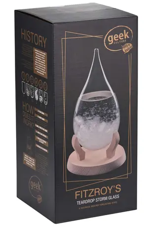 HEEBIE JEEBIES Teardrop Fitzroy's Storm Glass - Clear