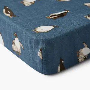 MILKBARN Crib Sheet - Penguins