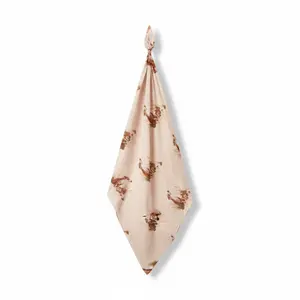 MILKBARN Organic Cotton Swaddle Floral Fox