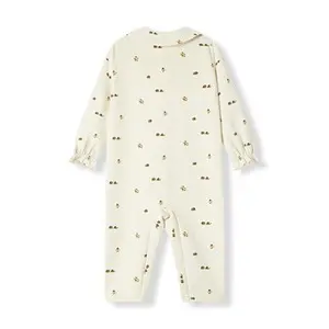 MILKBARN Stretch Fleece Collar Jumpsuit - Lil' Mushroom