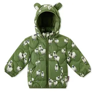 MILKBARN Quilted Down Hooded Jacket - Valais Sheep