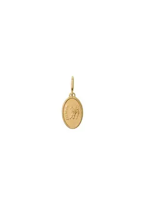 Burberry Knight Stamp Charm - Gold