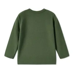 MILKBARN Brushed Long Sleeve T-shirt - Dark Green