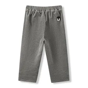 MILKBARN Corduroy Pocket Pants - Grey Penguin
