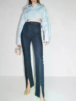 ROTATE BY BIRGER CHRISTENSEN Jada Zip-ankle Flared Jeans