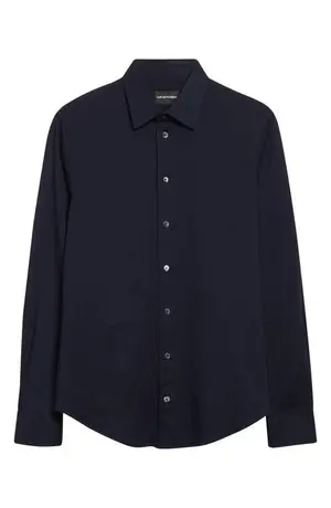 Emporio Armani Spread Collar Shirts For Men