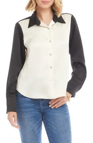Karen Kane Spread Collar Shirts For Women
