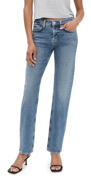 AGOLDE Low Rise Slim Leg Jeans