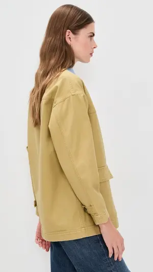 LE BOP Mid-length Barn Jacket - Khaki